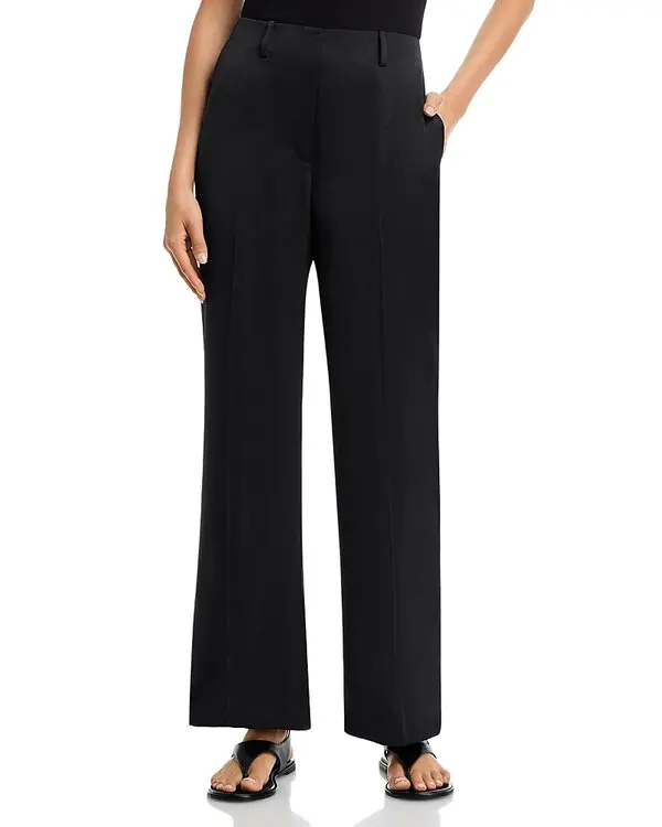 Theory Mid Rise Satin Pants
