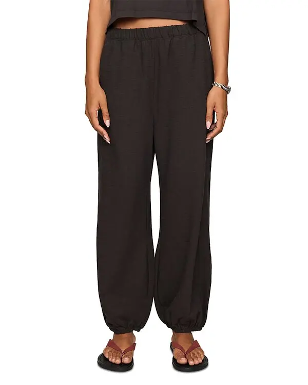 Z Supply Deena Cotton Blend Balloon Pants - Ash Black