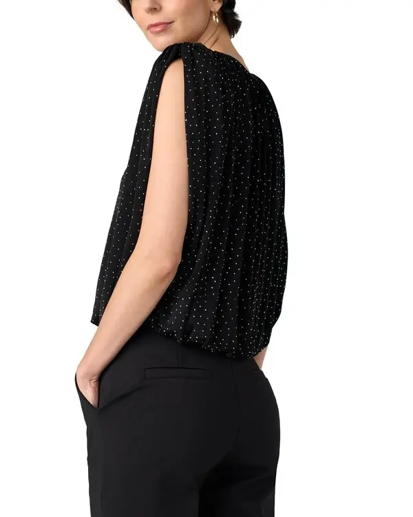 LIVERPOOL Sleeveless Draped Knit Top
