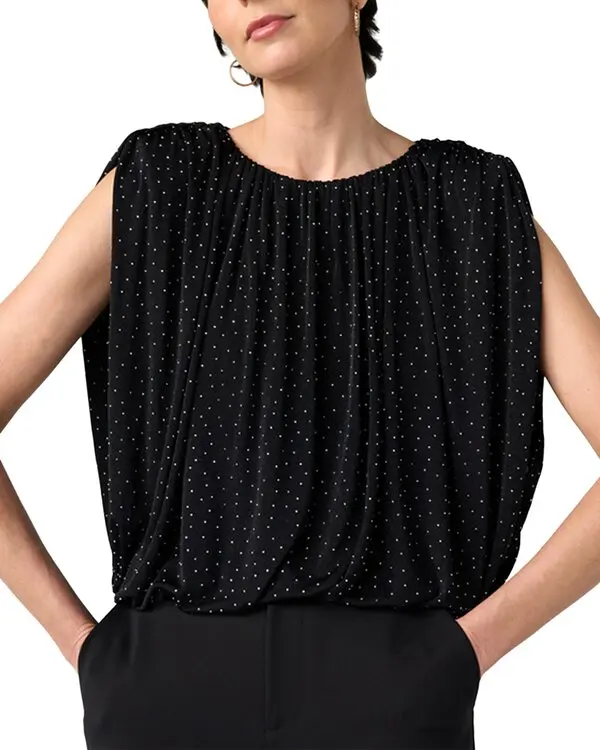 LIVERPOOL Sleeveless Draped Knit Top