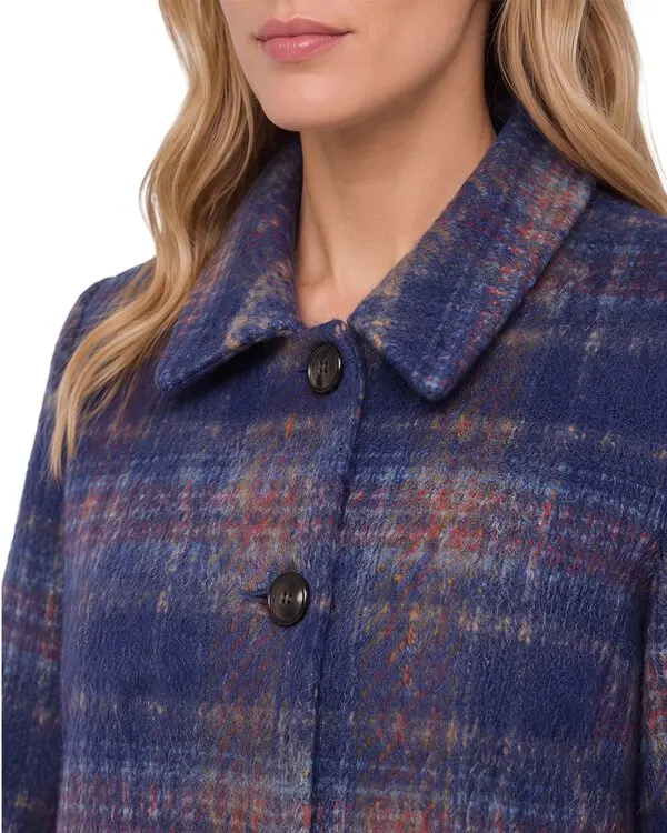 LIVERPOOL Raglan Sleeve Button Front Swing Coat