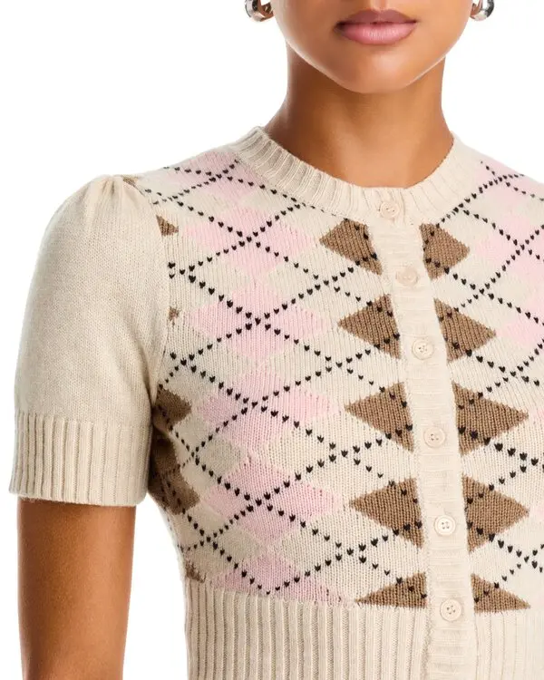 GUIZIO The Sweet Argyle Cardigan