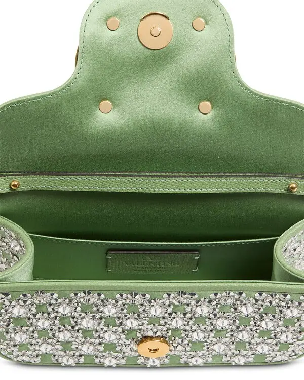 Valentino Garavani Small Sequin Flower Shoulder Bag