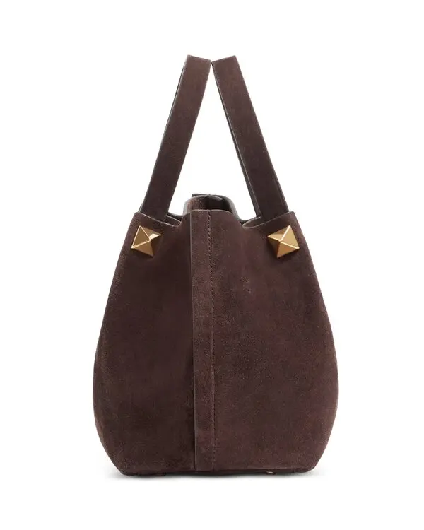 Valentino Garavani Small Vlogo Suede Tote Bag
