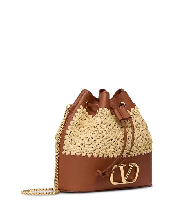 Valentino Garavani Vlogo Mini Drawstring Bucket Bag