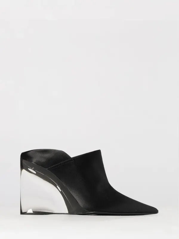 Alaïa Heeled Wedge Mules - Black