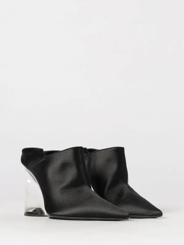 Alaïa Heeled Wedge Mules - Black
