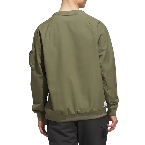 Adidas Climawarm Brushed Sweatshirt Asia Sizing - Olive Strata