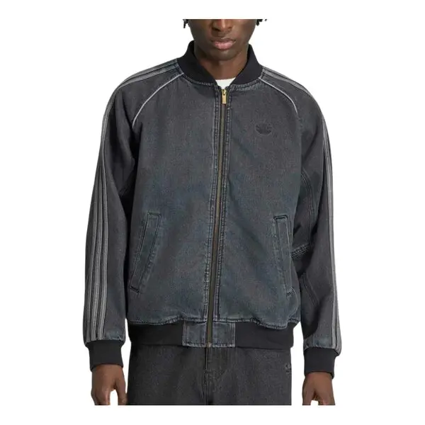 Adidas Sst Denim Track Top Asia Sizing - True Black