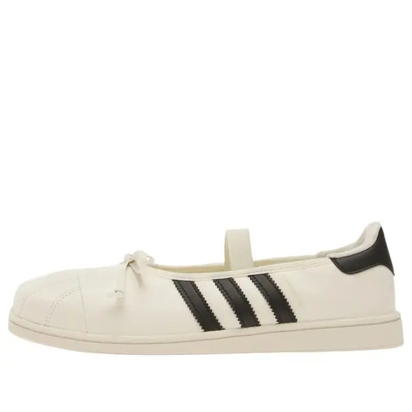 Adidas Jennie Superstar Square Ballet Flats - White/black
