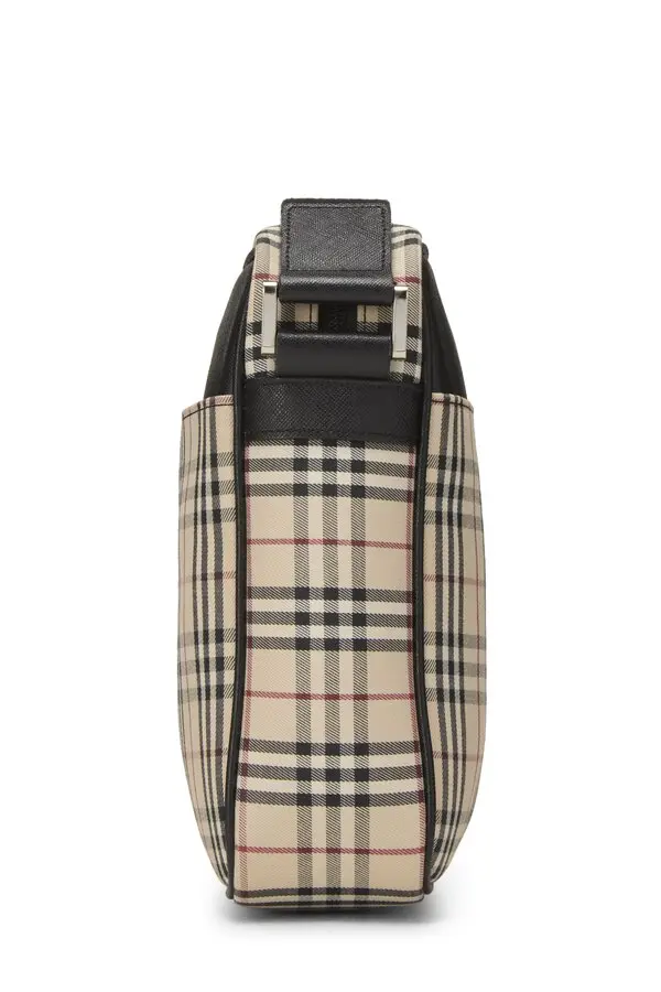 Burberry Jacquard House Check Vertical Camera Bag
