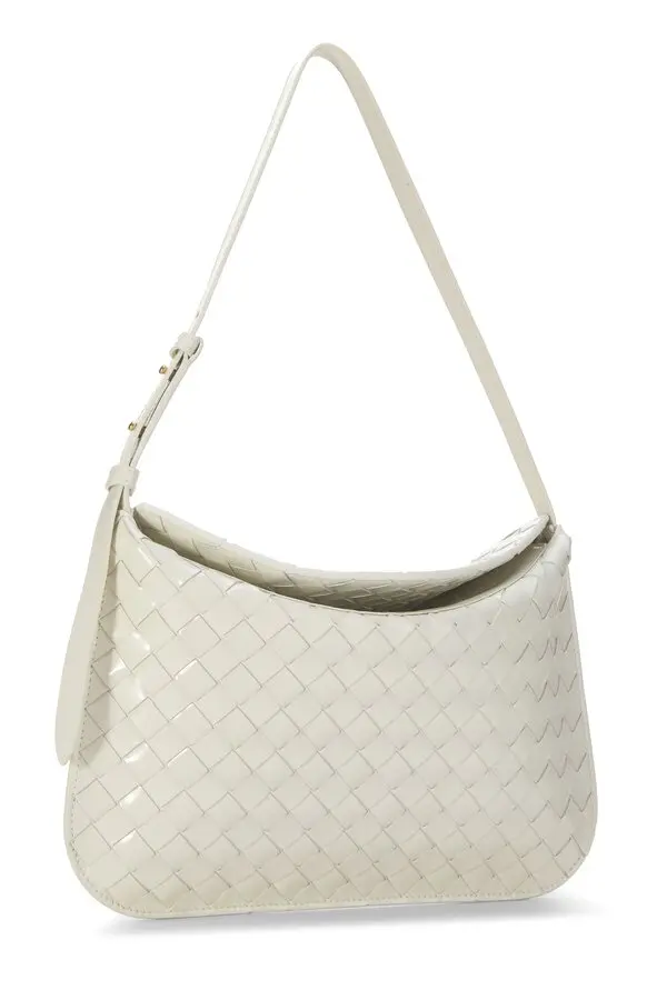 Bottega Veneta Patent Intrecciato Shoulder Bag