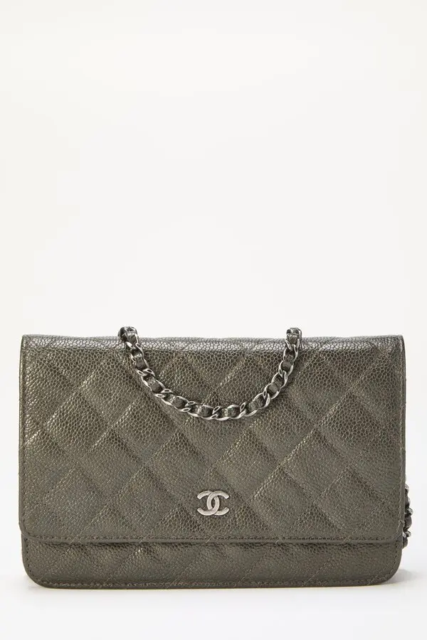 Chanel Caviar Classic Quilted Wallet On Chain
