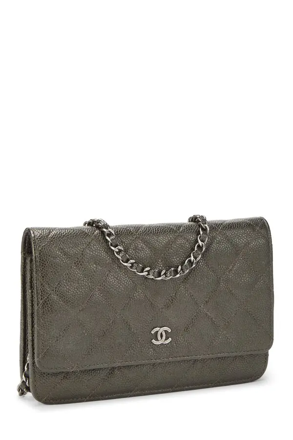 Chanel Caviar Classic Quilted Wallet On Chain