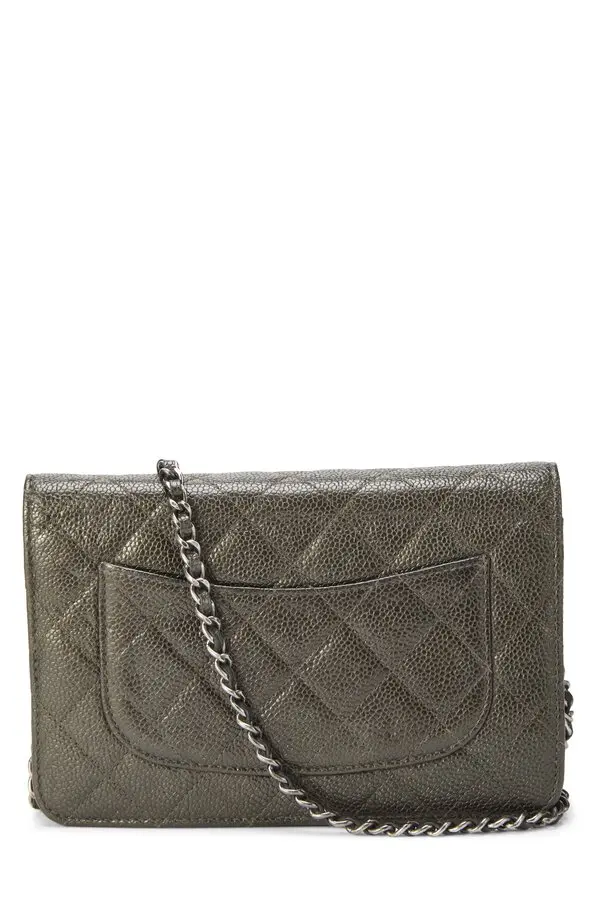 Chanel Caviar Classic Quilted Wallet On Chain