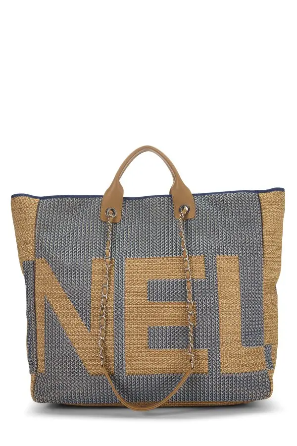 Chanel Multicolor Raffia Deauville Nm