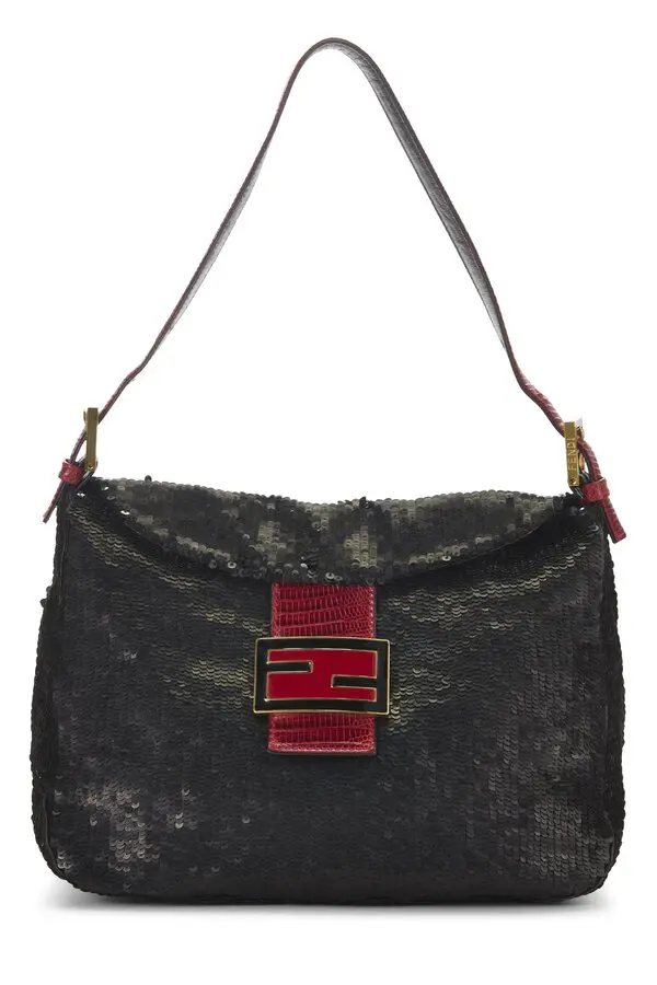 Fendi Seqiun Shoulder Bag - Black