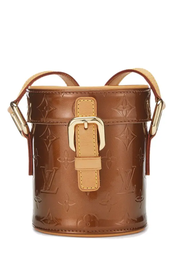 LOUIS VUITTON Bronze Vernis Astor Place Bag - Brown