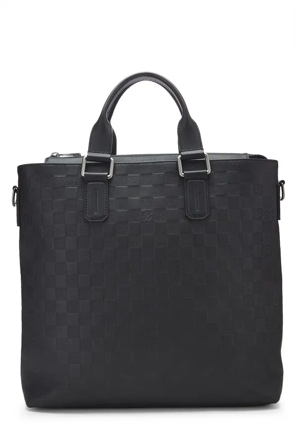 LOUIS VUITTON Damier Infini Daily Tote - Black