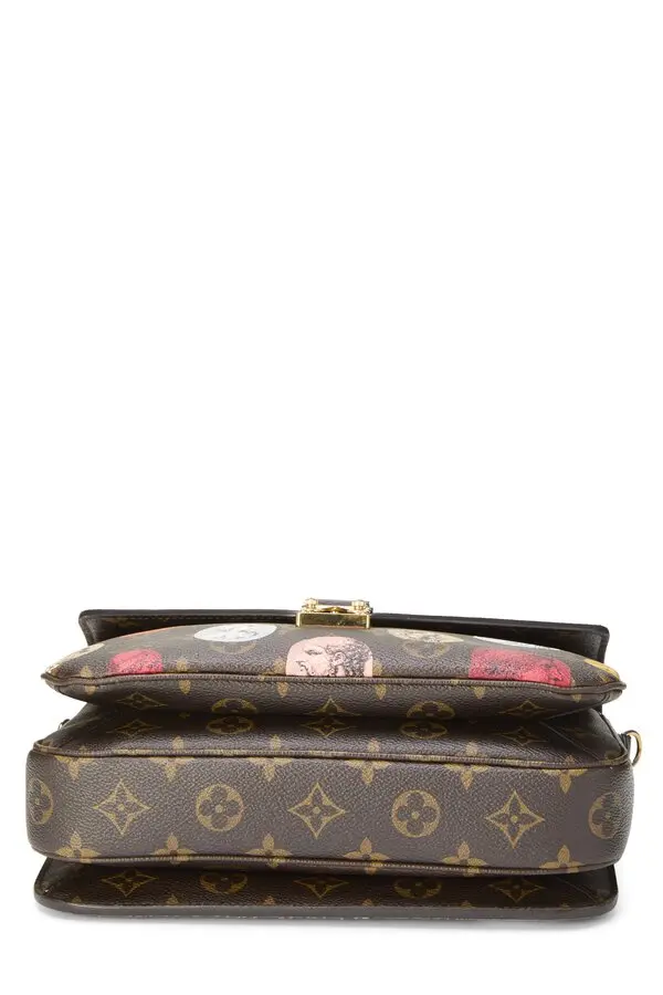 LOUIS VUITTON Fornasetti X Black Monogram Canvas Pochette Metis