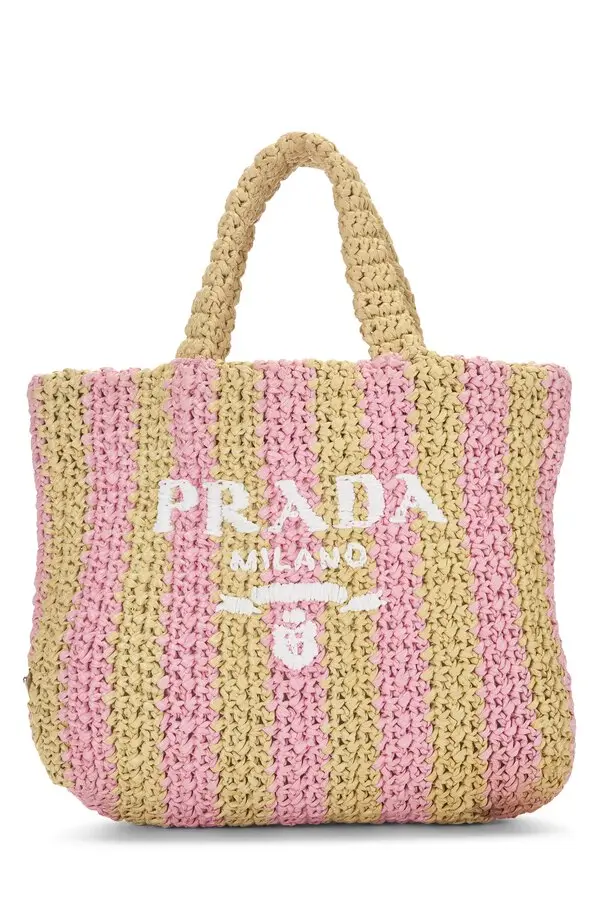Prada Logo Tote - Pink