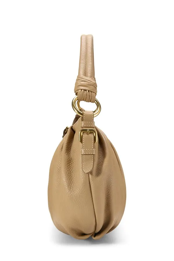 Prada Vitello Daino Hobo Bag - Beige