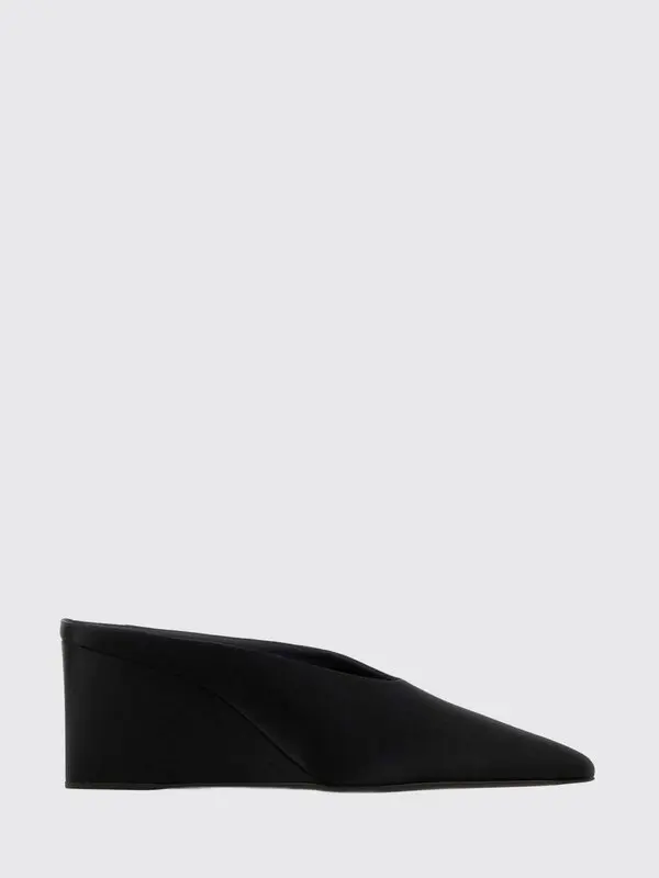 ALAIA Satin Wedge Mules Alaia With Mid Heel And Almond Toe