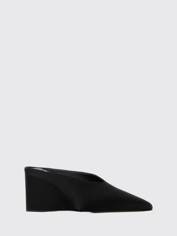 ALAIA Satin Wedge Mules Alaia With Mid Heel And Almond Toe