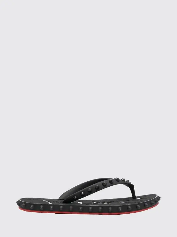 CHRISTIAN LOUBOUTIN Studded Flip Flops - Black