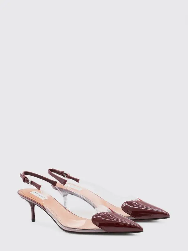 ALAIA Alaia Le Cå“ur Pvc And Patent Leather Slingbacks