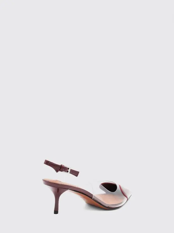 ALAIA Alaia Le Cå“ur Pvc And Patent Leather Slingbacks