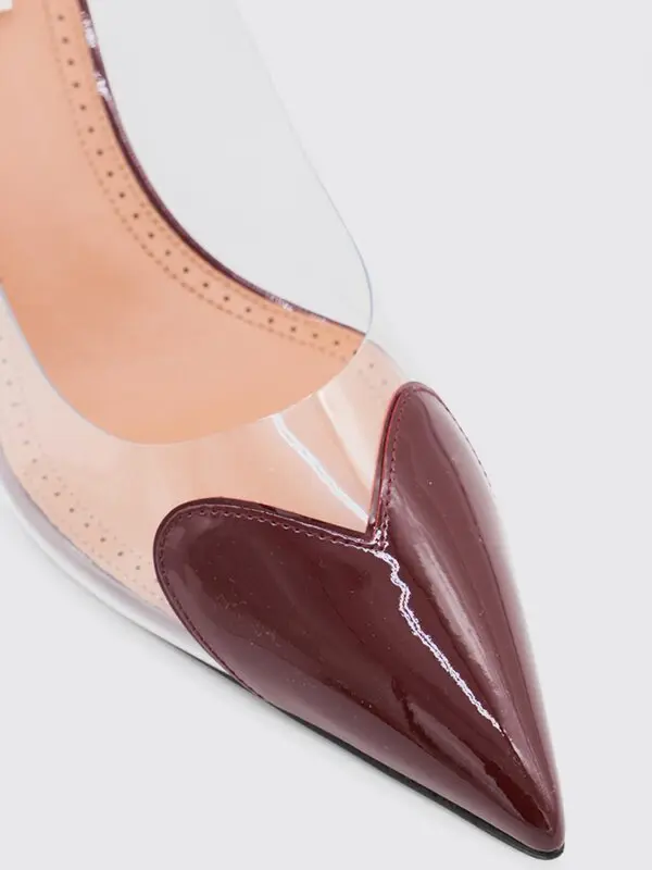 ALAIA Alaia Le Cå“ur Pvc And Patent Leather Slingbacks