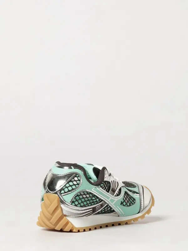 Bottega Veneta Orbit Technical Mesh Sneakers In A Bicolor Design