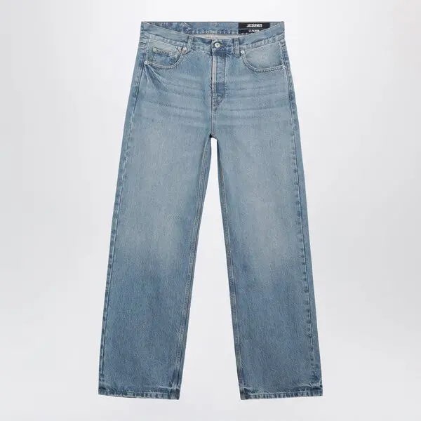 Jacquemus Straight-leg Jeans In De-nã®mes Denim - Blue