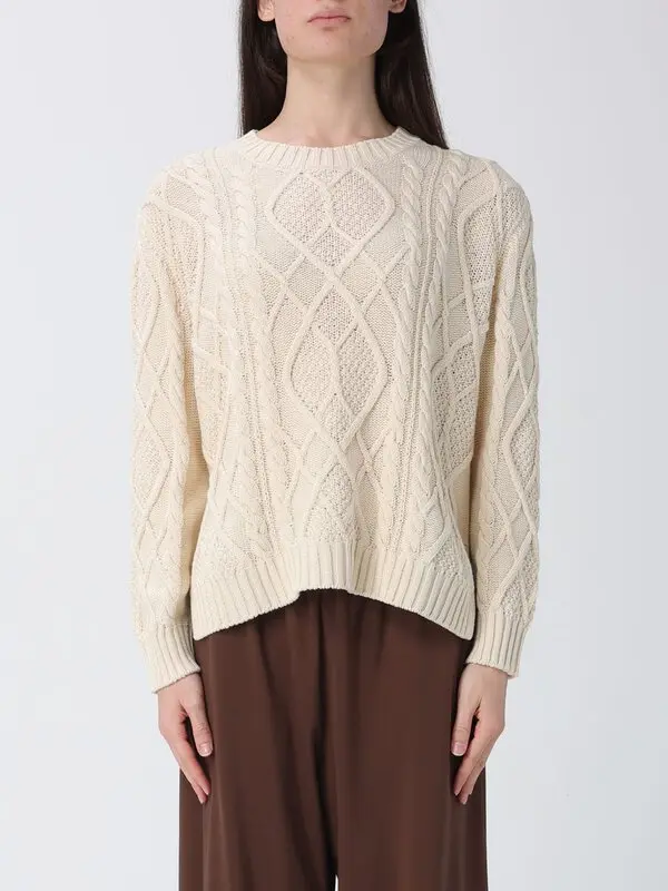 Max Mara Cotton Blend Tricot Pullover - Cream