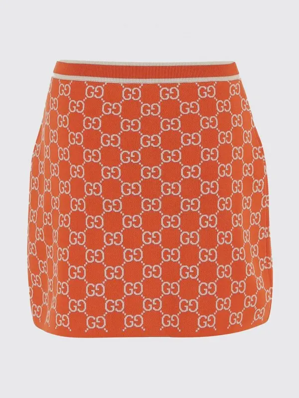 Gucci Gg Supreme Cotton Pencil Skirt