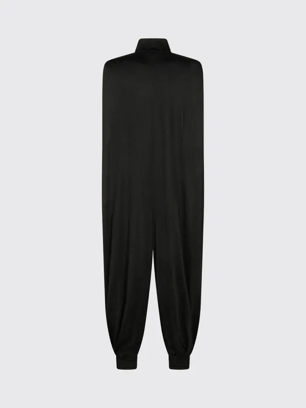 ALAIA Alaia Pure Wool Jumpsuit With High Neck And Ruched Shoulders