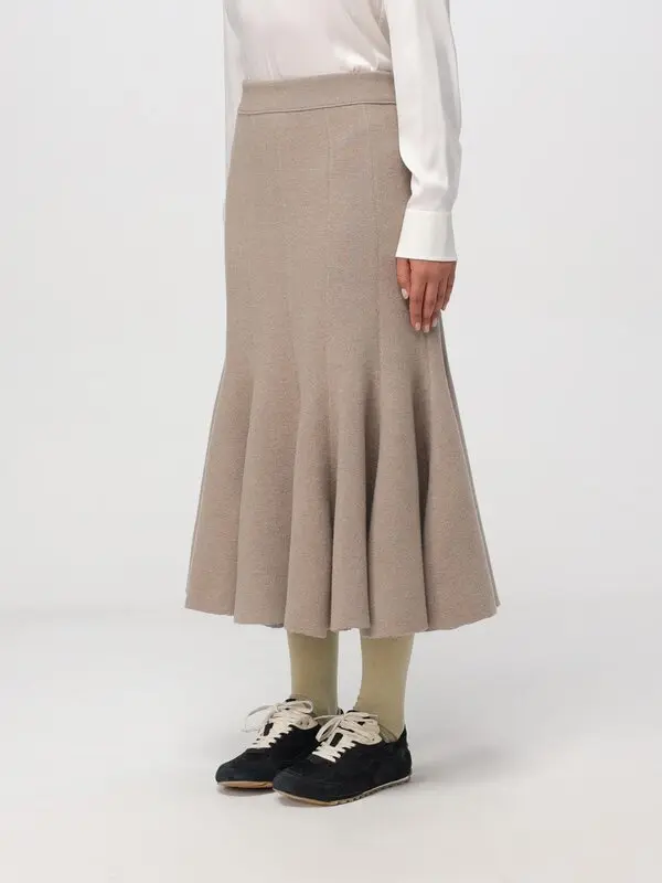 Bottega Veneta Cashmere Skirt - Cream