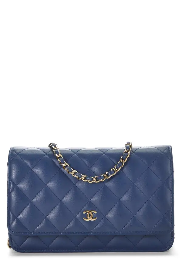Chanel Lambskin Classic Quilted Wallet On Chain