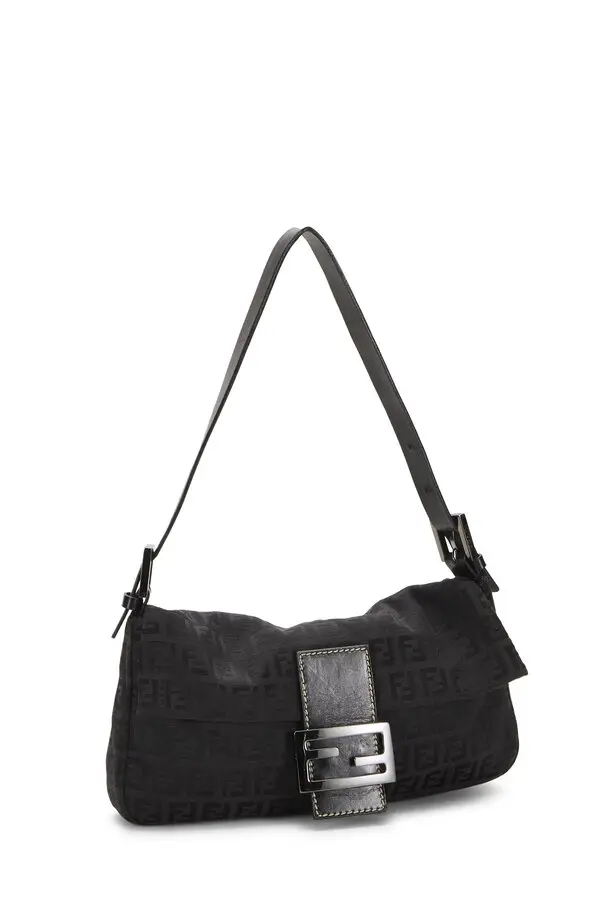 Fendi Zucchino Baguette Shoulder Bag