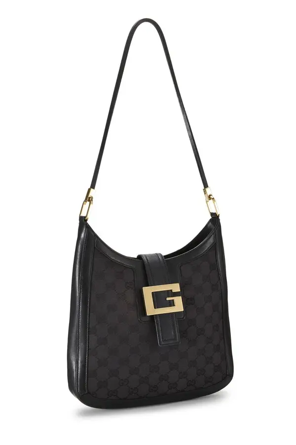Gucci Canvas G Buckle Hobo