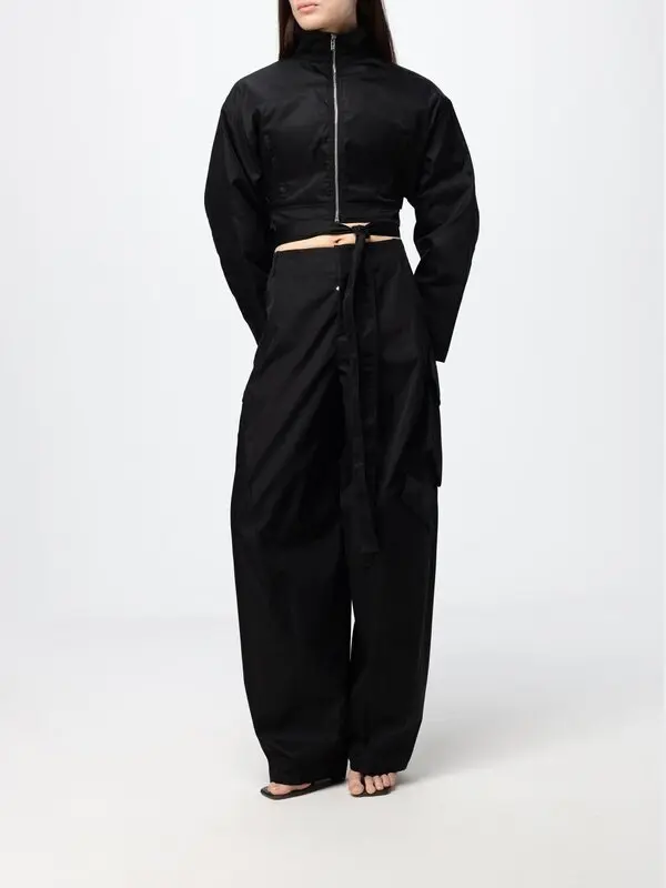 ALAIA Alaia High-waisted Wide-leg Technical Cargo Trousers