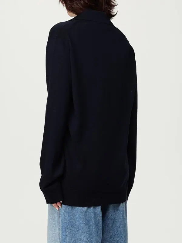 Gucci Polo Shirt Navy Polyester Long Sleeve - Blue