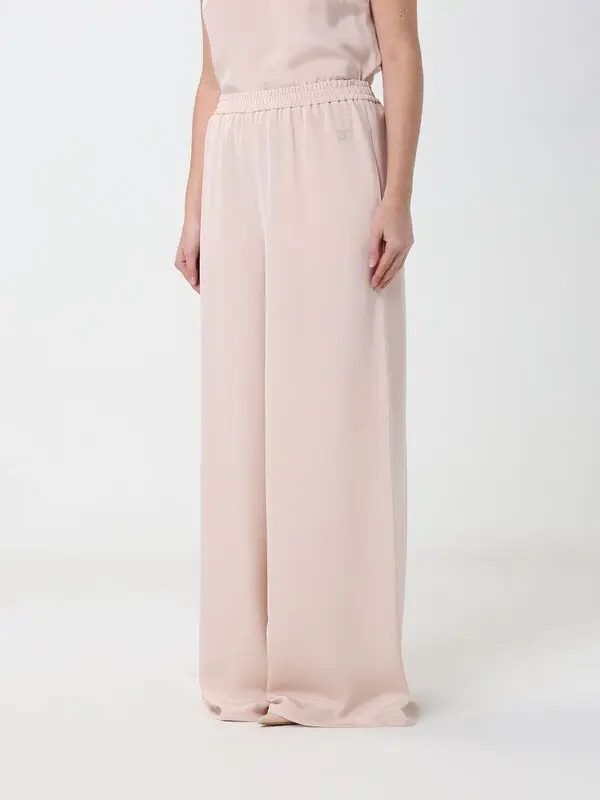 Max Mara Volonti High-waisted Silk Palazzo Trousers - Cream