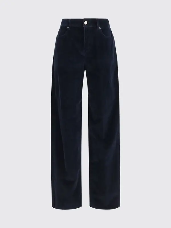 Max Mara Wide Leg Corduroy Trousers - Blue