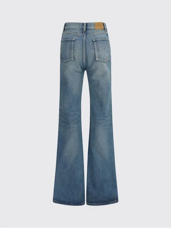 Saint Laurent Flared Cotton Denim Jeans