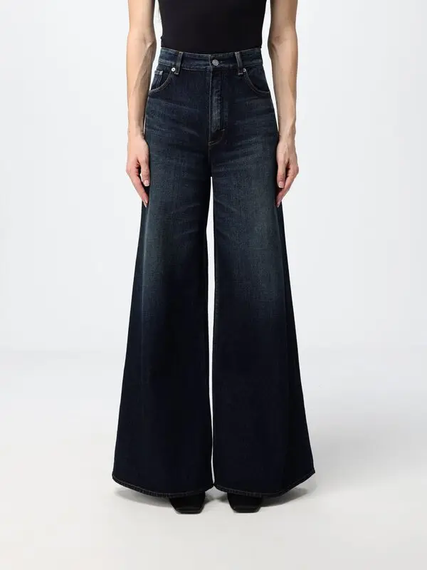 ALAIA Alaia High-waisted Flared Cotton Denim Jeans - Blue