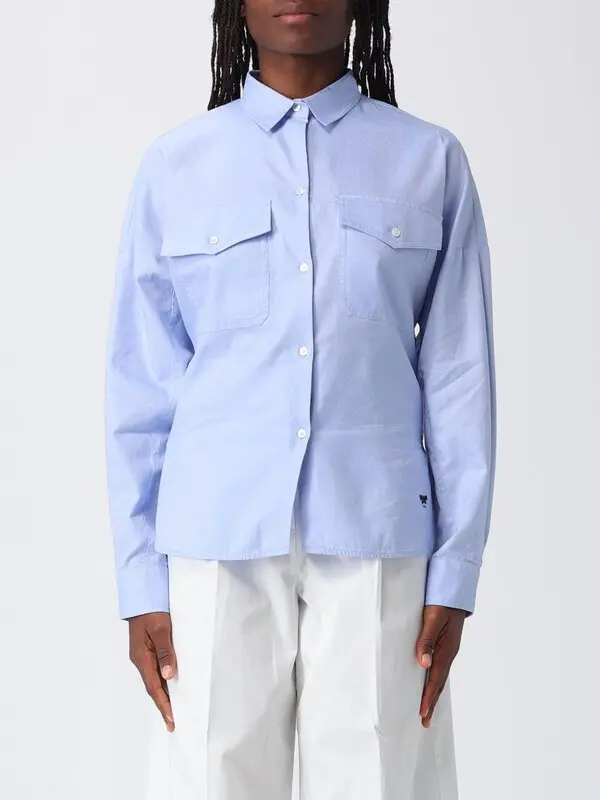 Max Mara Cotton Poplin Shirt - Blue