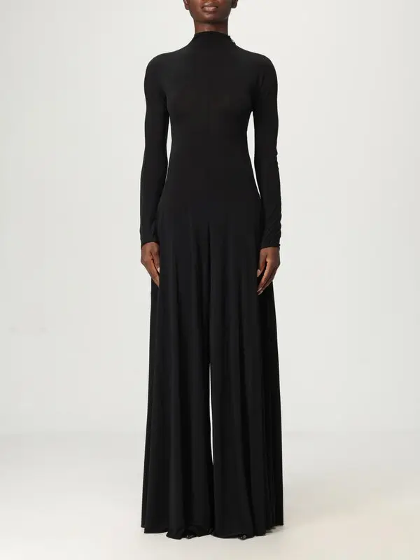 ALAIA Wide Leg Viscose Jumpsuit
