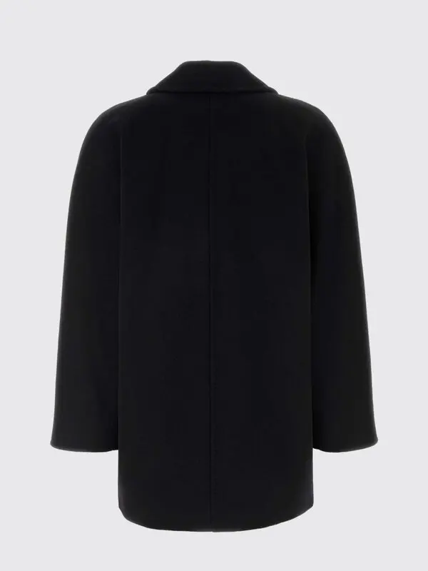 Max Mara Double-breasted Wool Caban Coat - Black
